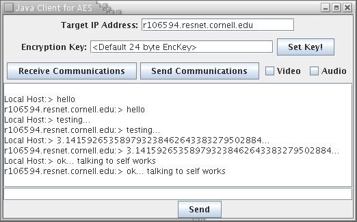 Rijndael Chat Client In Java 